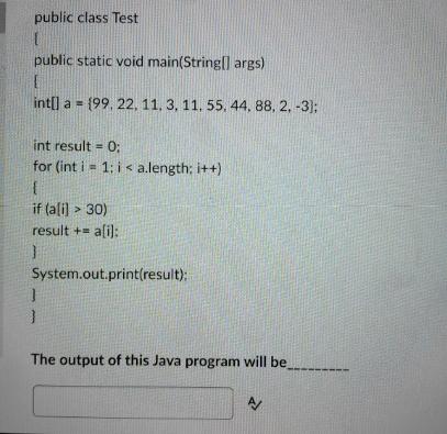 Solved public class Test1public static void main(String[l | Chegg.com