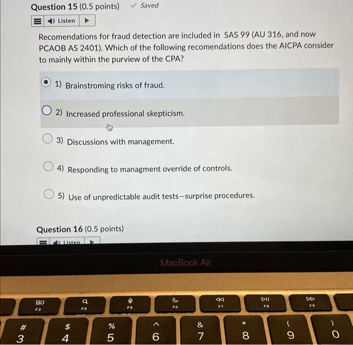 Solved Recomendations for fraud detection are included in | Chegg.com