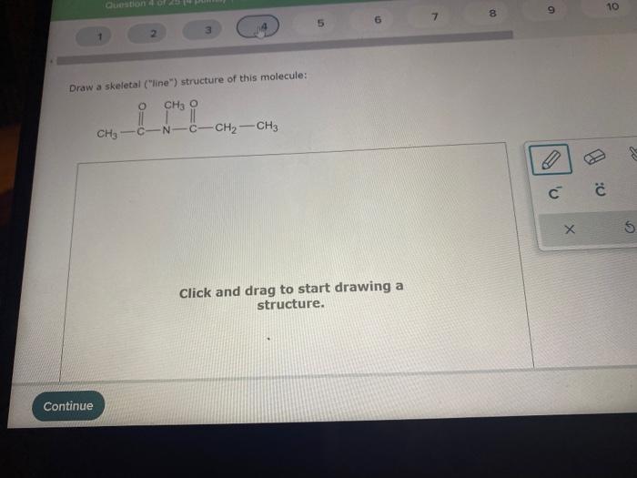 Solved Draw the skeletal ("line") structure of | Chegg.com