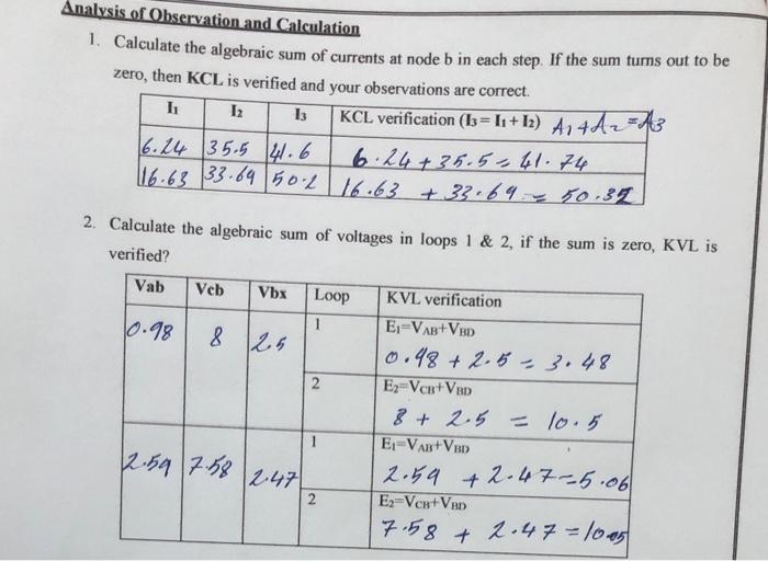 Solved Aim: a) To verify Kirchhoff's current law (KCL) b) To | Chegg.com
