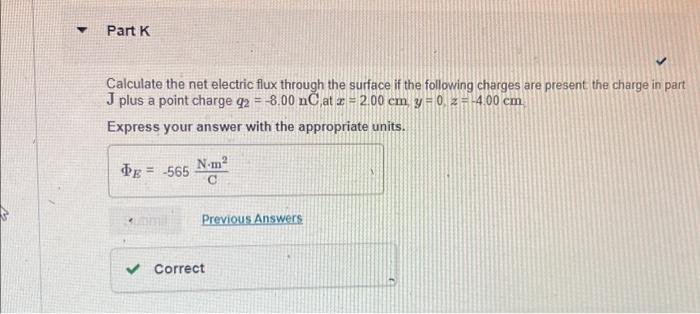 Solved Calculate the net electric flux through the surface | Chegg.com