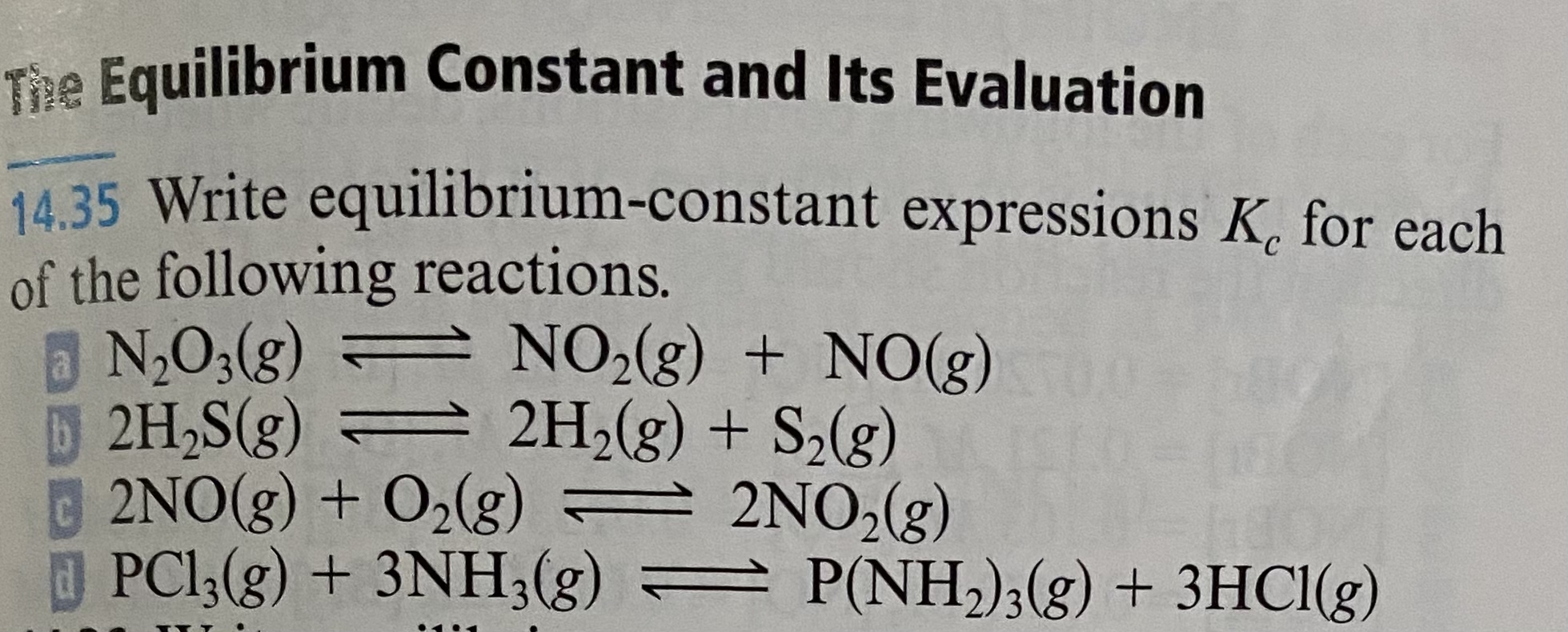 Solved How to solve The Equilibrium Constant and Its | Chegg.com