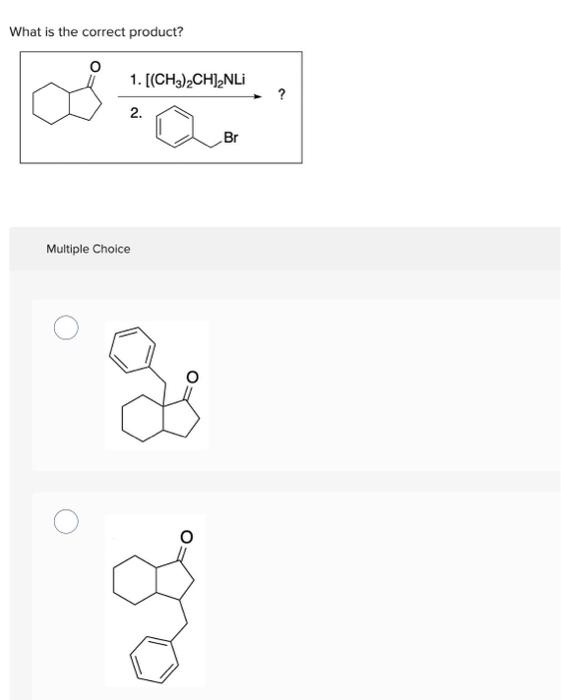Solved What is the correct product? Multiple Choice | Chegg.com