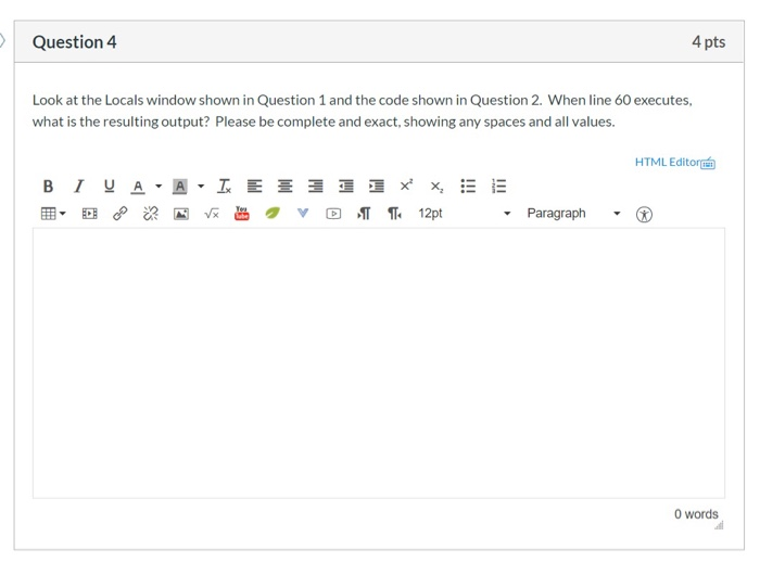 Solved Question 1 4 pts error happens when compiling and is | Chegg.com