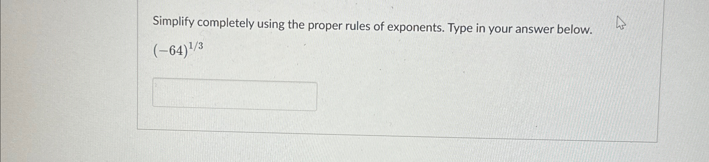 Solved Simplify completely using the proper rules of | Chegg.com