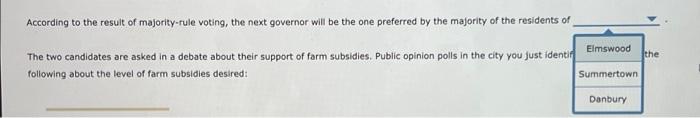 Solved 8. Median voter outcome Consider the race for | Chegg.com