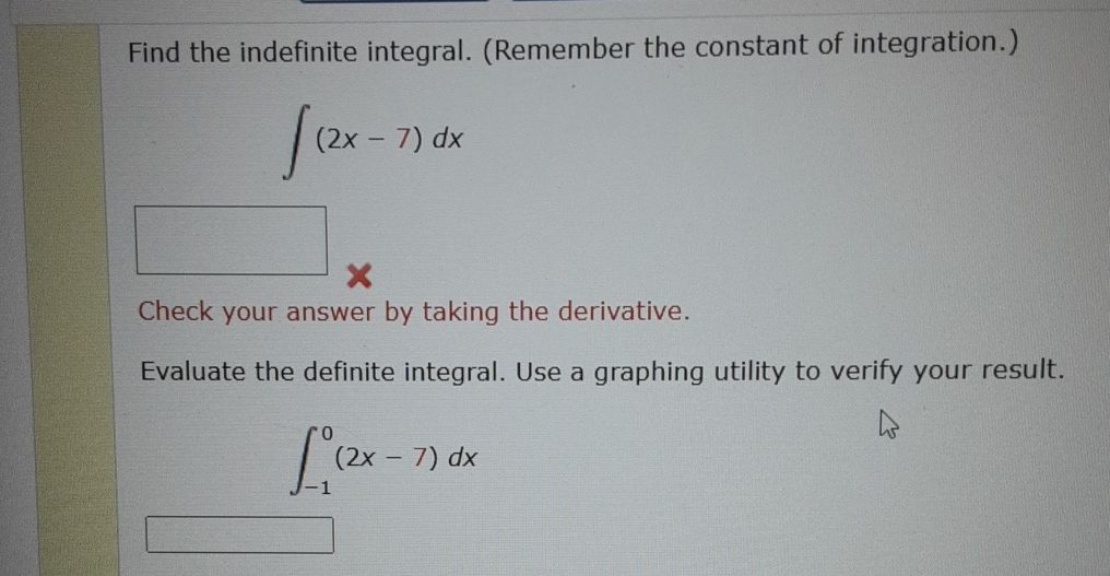 Solved Find the indefinite integral. (Remember the constant | Chegg.com