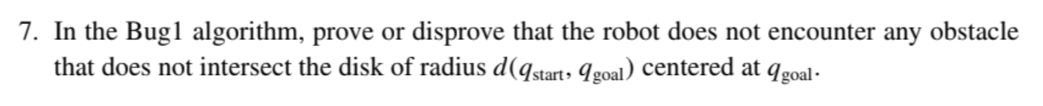 Solved In The Bug1 algorithm Prove Or Disprove That The