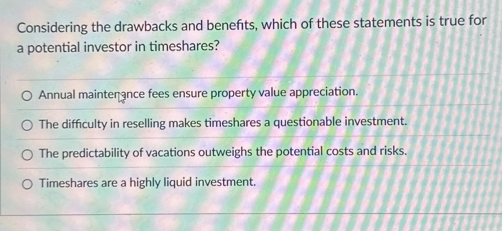 Solved Considering the drawbacks and benefits, which of | Chegg.com