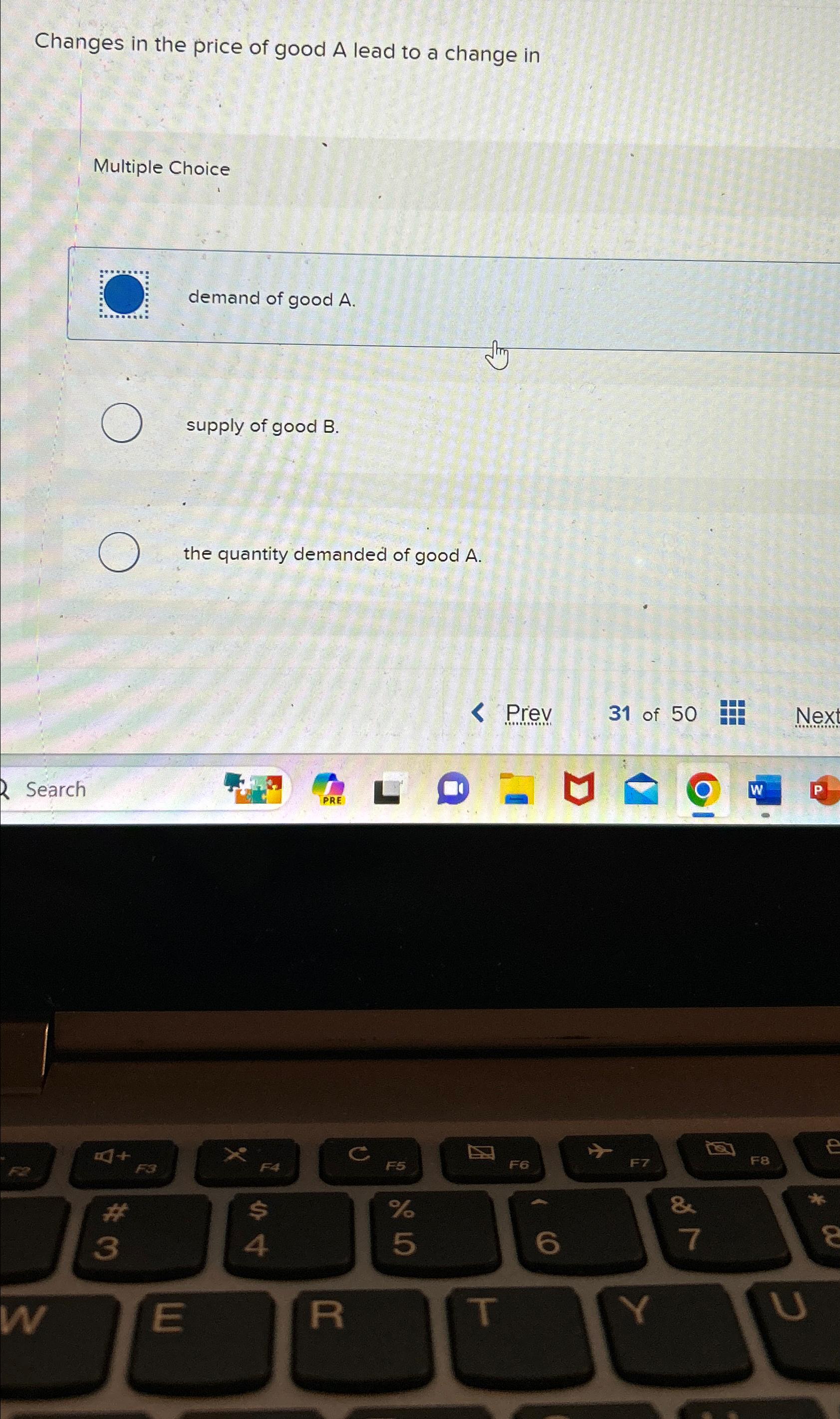 Solved Changes in the price of good A lead to a change | Chegg.com