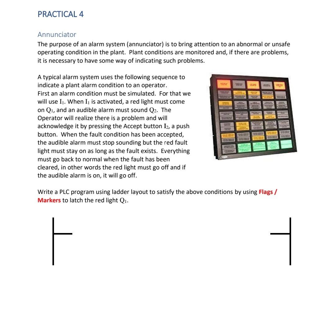 Solved Annunciator The purpose of an alarm system | Chegg.com