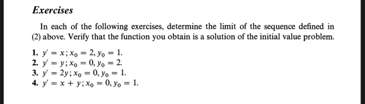 Solved Exercises In Each Of The Following Exercises 