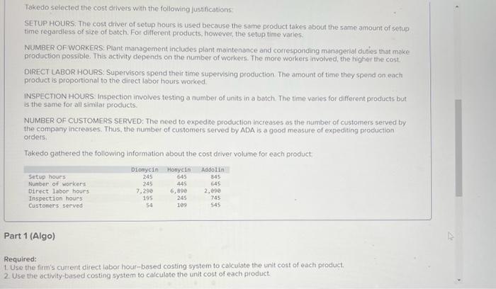Solved Problem 5-45 (Algo) Volume-Based Costing versus ABC | Chegg.com