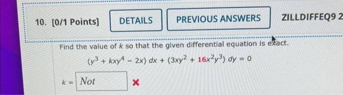 Solved ZILLDIFFEQ9 2.4.021. Solve the given initial-value | Chegg.com