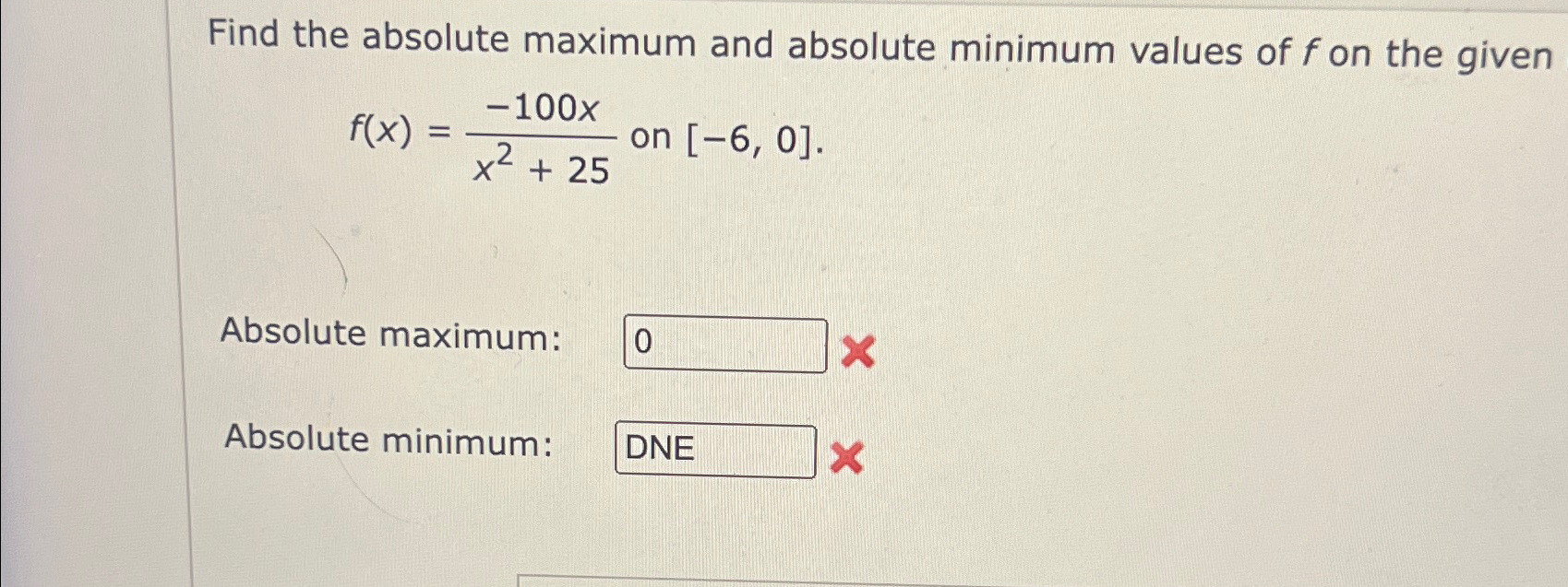 Solved Find the absolute maximum and absolute minimum values | Chegg.com