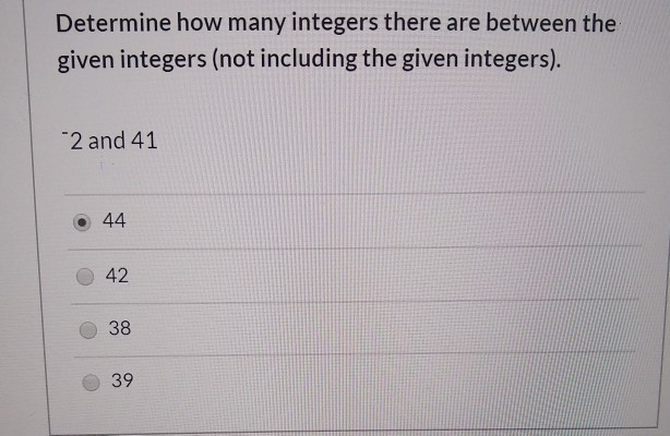 Solved Determine how many integers there are between the | Chegg.com