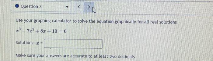 Use your graphing calculator to solve the equation | Chegg.com