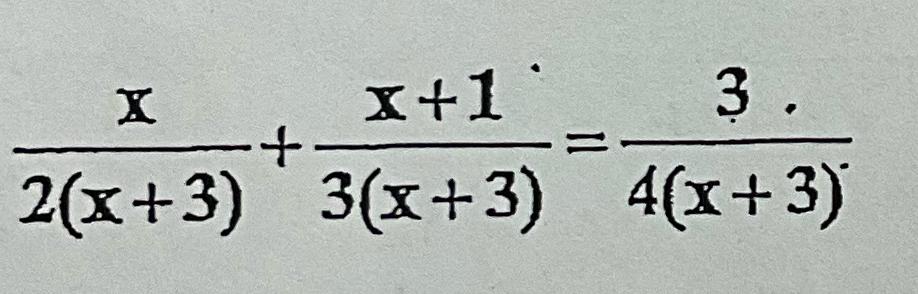 Solved x2(x+3)+x+13(x+3)=34(x+3) | Chegg.com