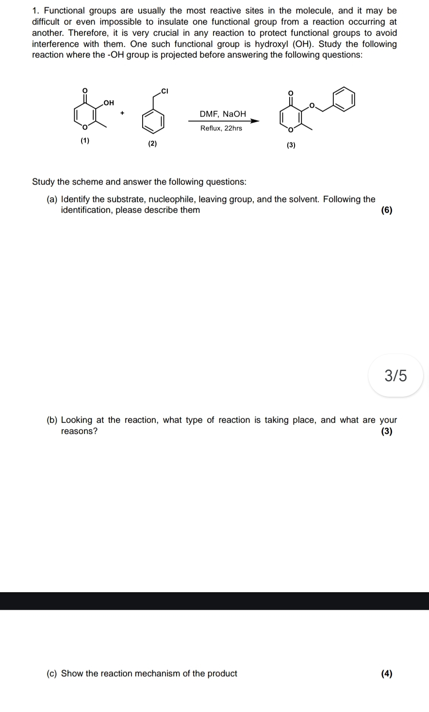 Solved 1. ﻿Functional groups are usually the most reactive | Chegg.com