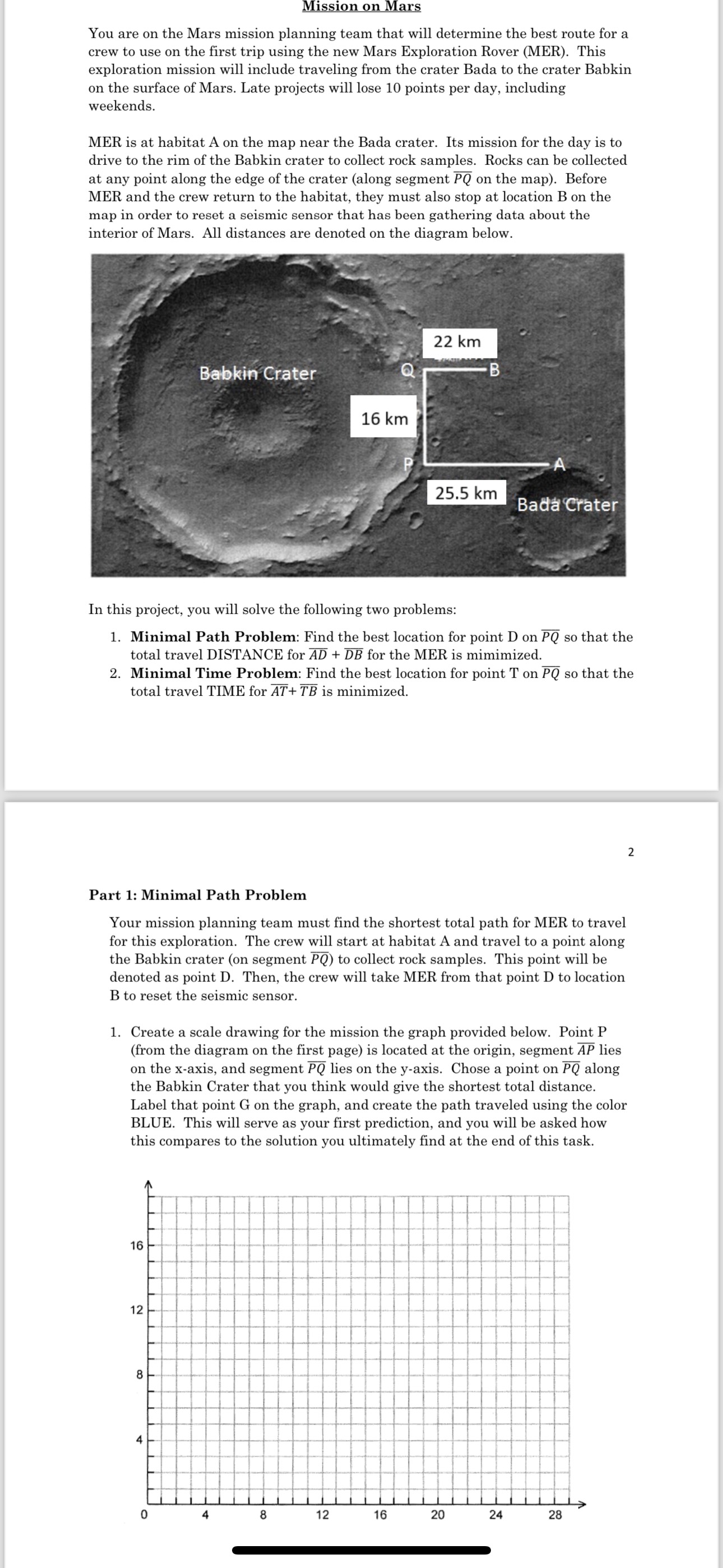 Solved Mission on MarsYou are on the Mars mission planning | Chegg.com