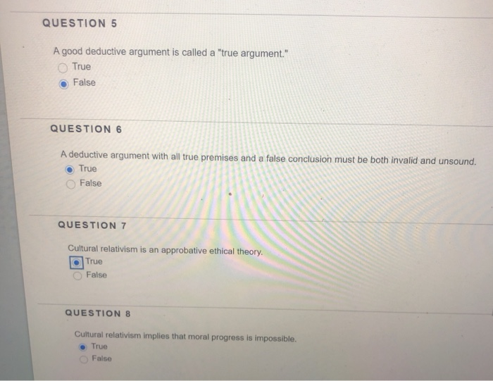 Solved QUESTION 5 A good deductive argument is called a | Chegg.com
