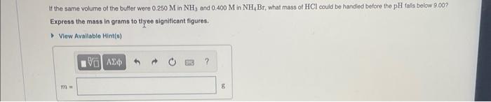 Solved A 120.0−mL buffer solution is 0.105M in NH3 and | Chegg.com