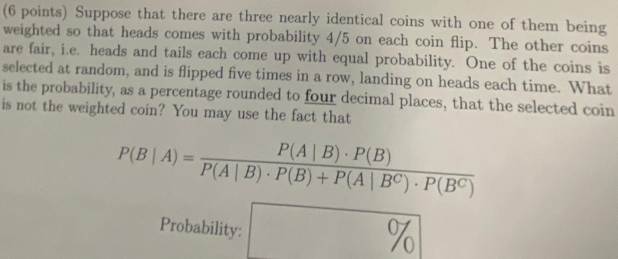 Solved (6 ﻿points) ﻿Suppose that there are three nearly | Chegg.com