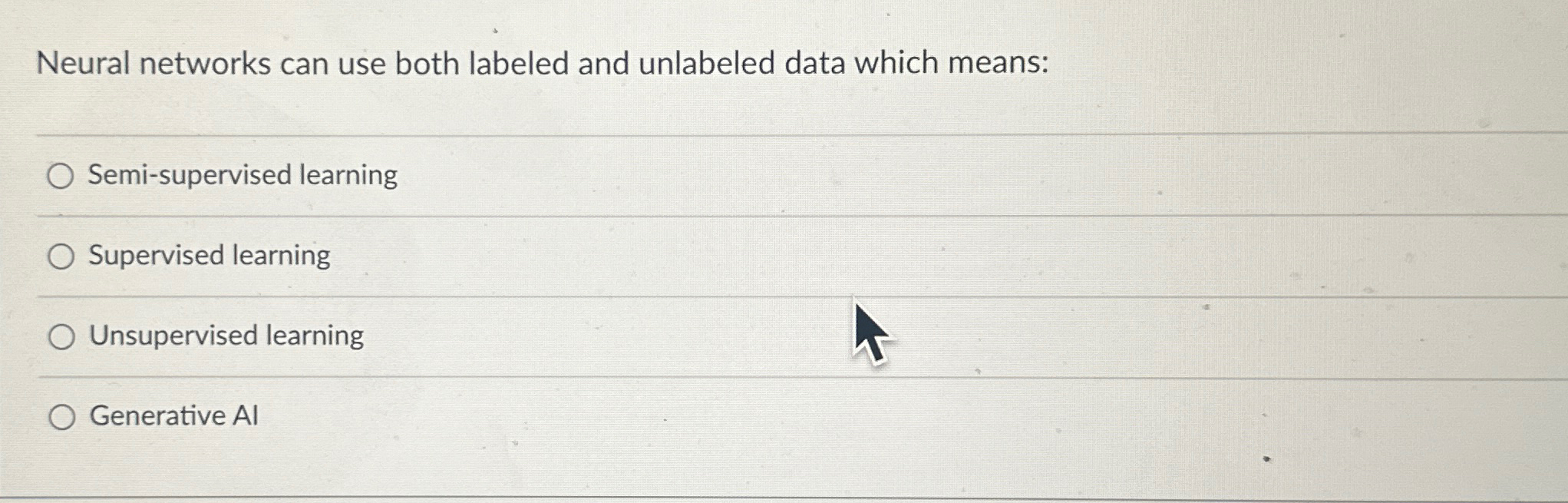Solved Neural networks can use both labeled and unlabeled | Chegg.com
