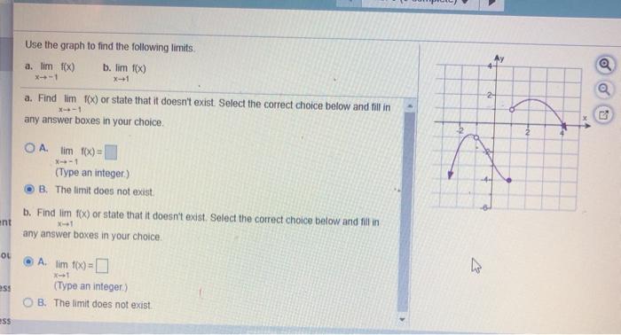 Solved Use the graph to find the following limits a. limf(x) | Chegg.com