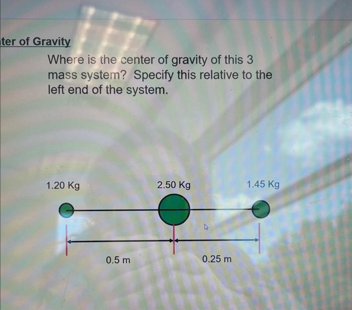 Solved f Gravity Where is the center of gravity of this 3 | Chegg.com