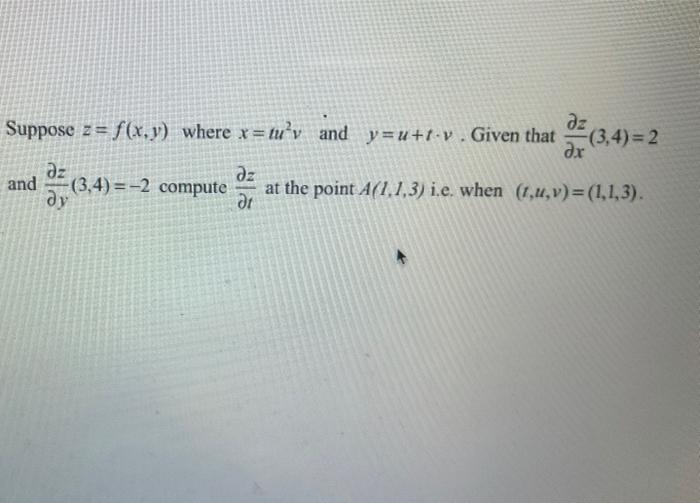 Solved Calc III question. I have one hour to answer Please | Chegg.com