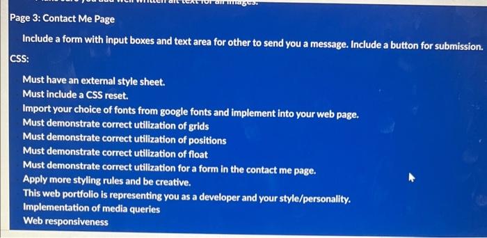 Solved CSI 140 web developer. How to create portfolio using | Chegg.com