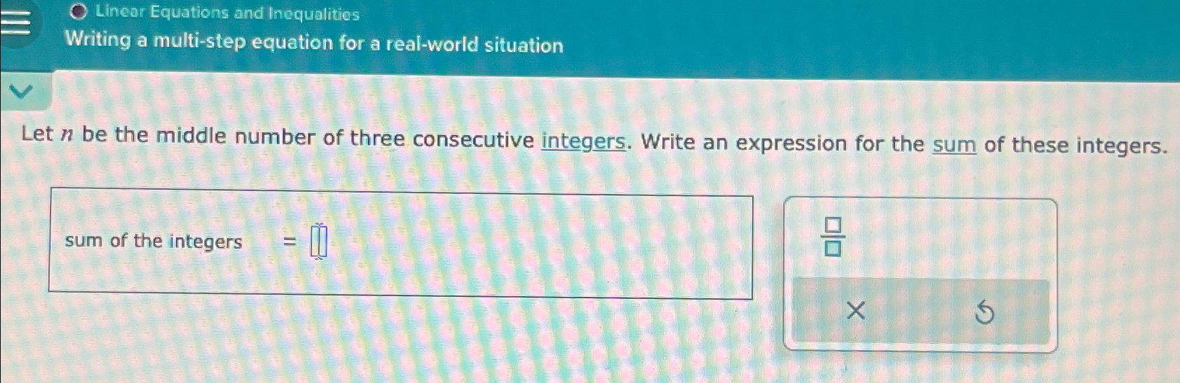 Solved Linear Equations and InequalitiesWriting a multi-step | Chegg.com