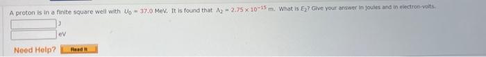 Solved eV isweleneth of the proton? | Chegg.com