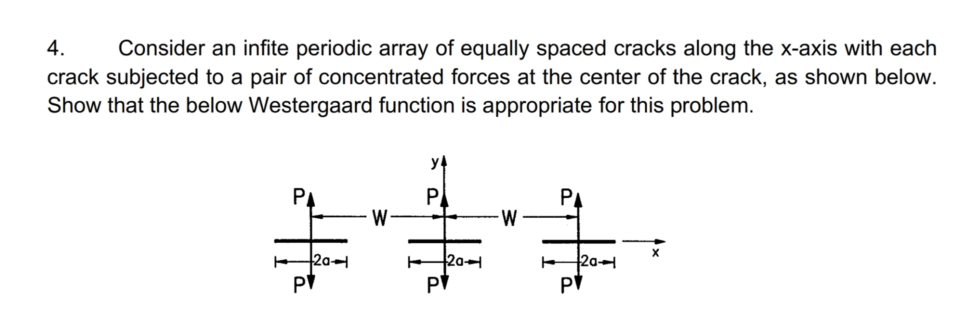 Consider an infite periodic array of equally spaced | Chegg.com