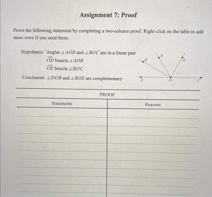 Solved Prove the following statement by completing a | Chegg.com
