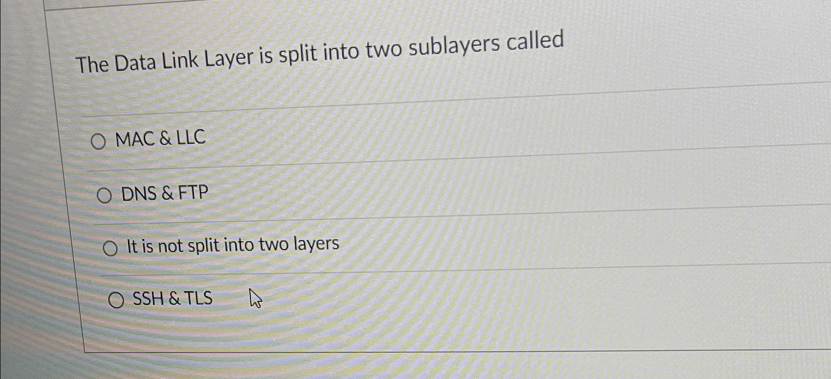 Solved The Data Link Layer is split into two sublayers | Chegg.com