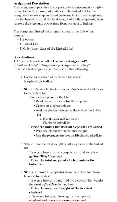Solved Assignment Description This assignment provides the | Chegg.com