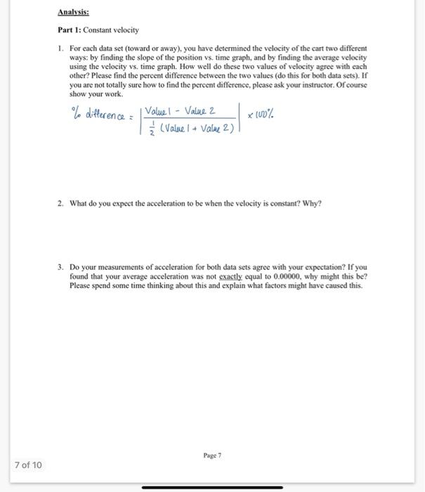 Solved Lab 3: Graphing Motion (Data Analysis) Section: | Chegg.com
