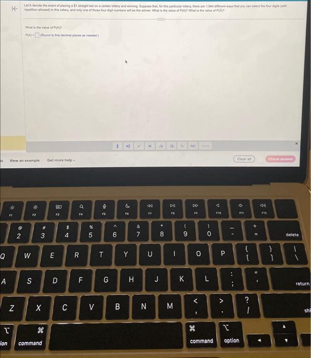 Solved What is tre value of Fiap P( W) = (Round to fin | Chegg.com