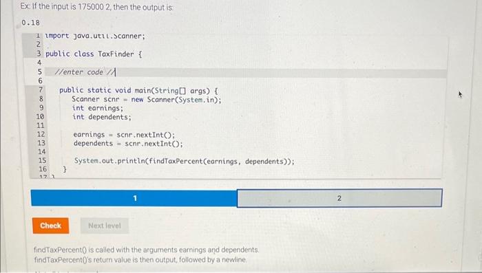 Solved Define A Method Find Taxpercent0 That Takes Two 