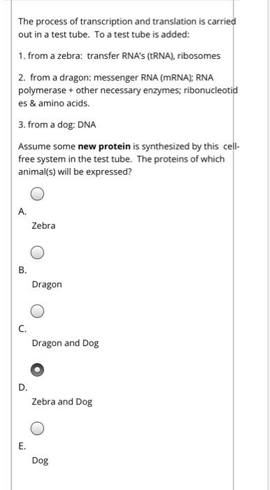 Solved The process of transcription and translation is | Chegg.com