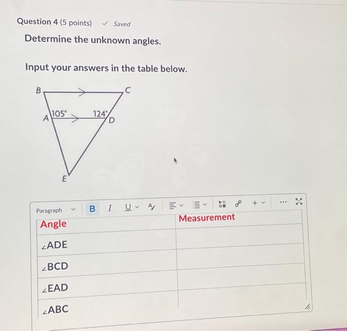 Solved Determine the unknown angles. Input your answers in | Chegg.com
