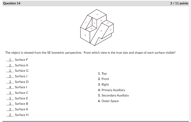 Solved For each box, the object that appears first is | Chegg.com