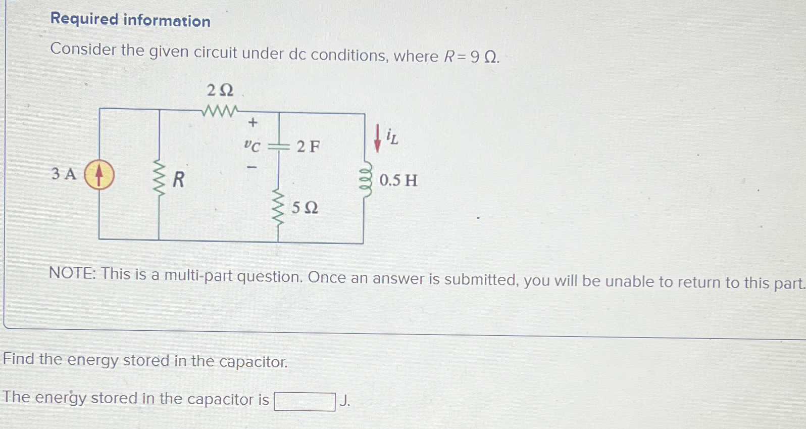 Solved Required informationConsider the given circuit under | Chegg.com
