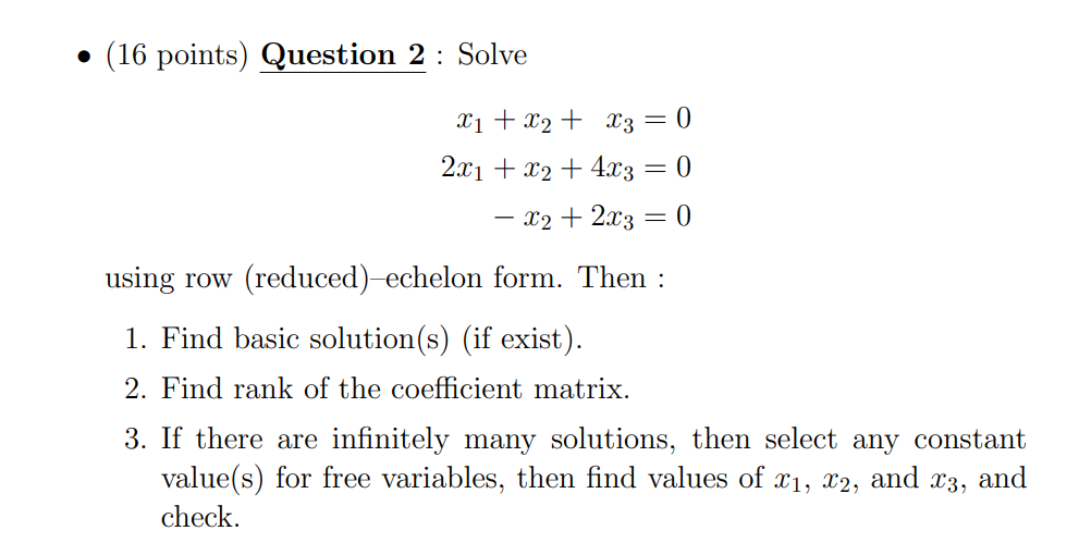 Solved (16 ﻿points) ﻿Question 2 ﻿: | Chegg.com