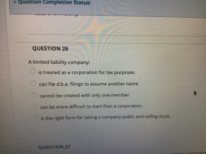 Solved Question Completion Status: www QUESTION 26 A limited | Chegg.com