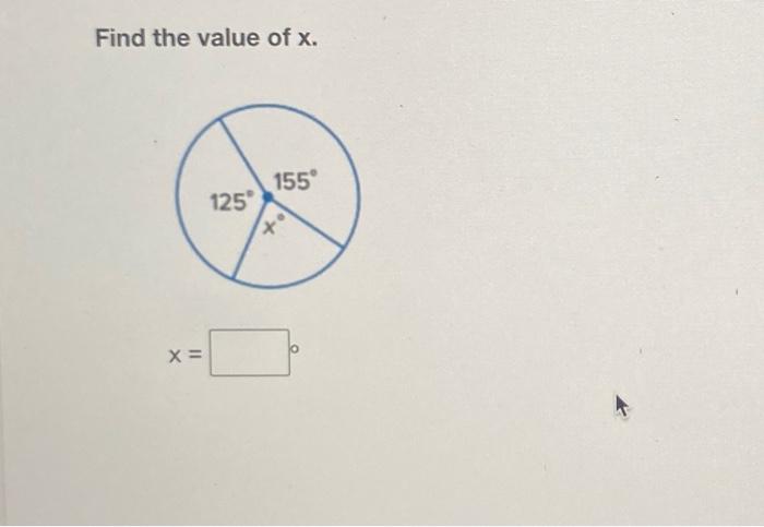 Solved Find the value of x. | Chegg.com