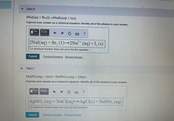 Solved AgNO3(aq) + KCl(aq) +AgCl(s) + KNO3(aq) O | Chegg.com
