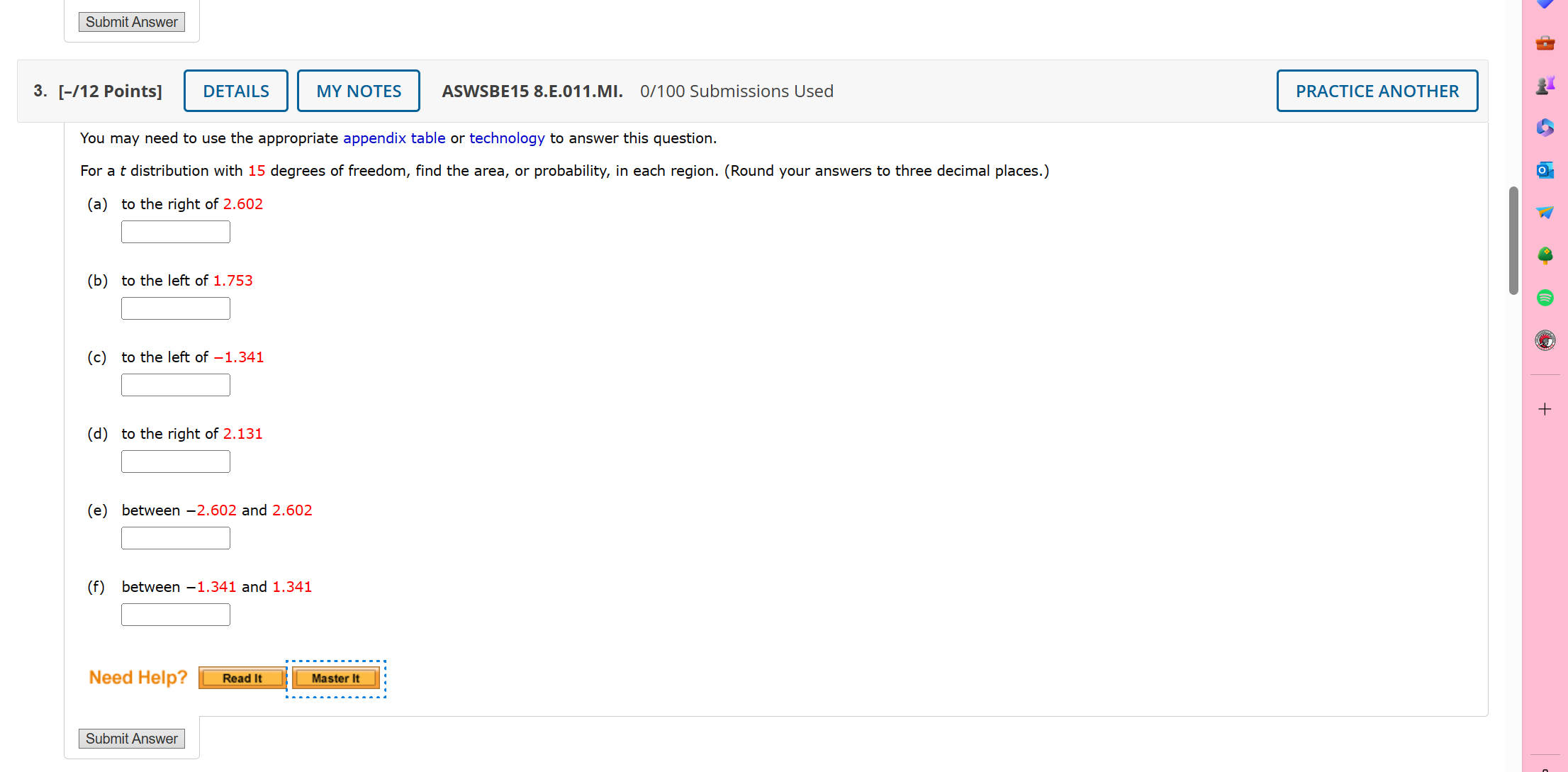 [-/12 ﻿Points]ASWSBE15 8.E.011.MI. 0/100 ﻿Submissions | Chegg.com